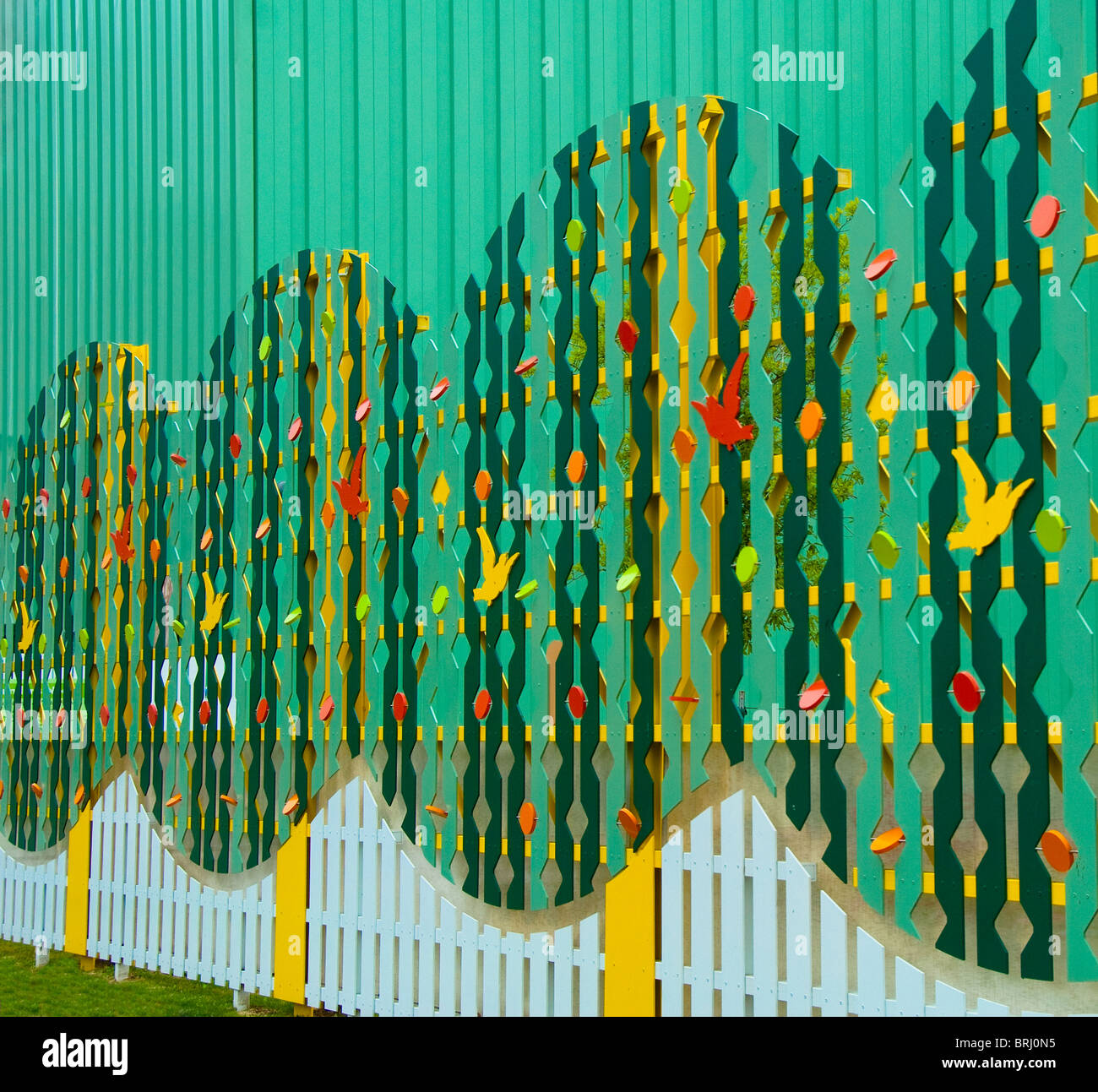 Fence detail of Children's Museum of Houston, one of the highest ...