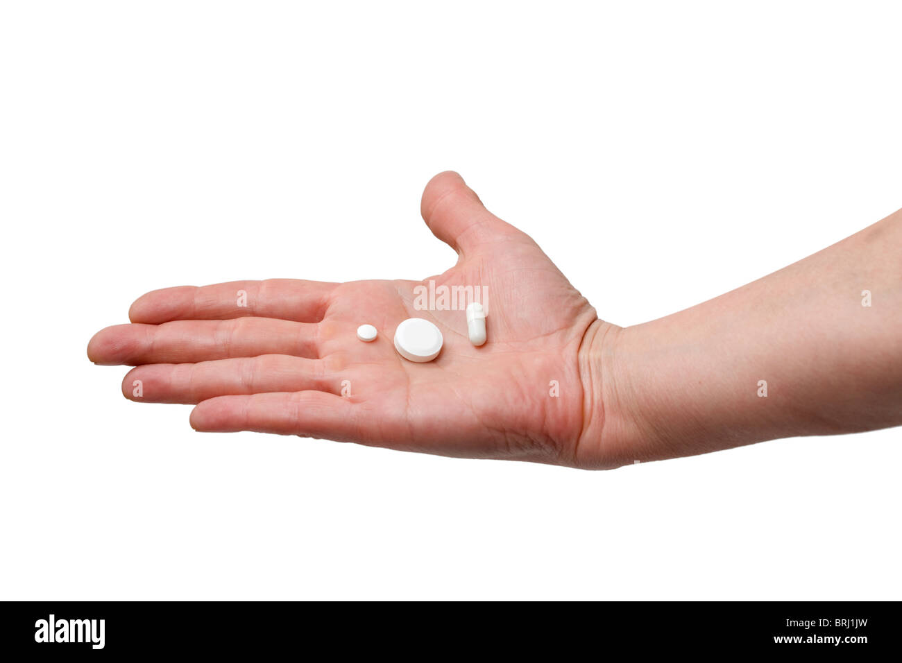 medicines in a hand Stock Photo - Alamy
