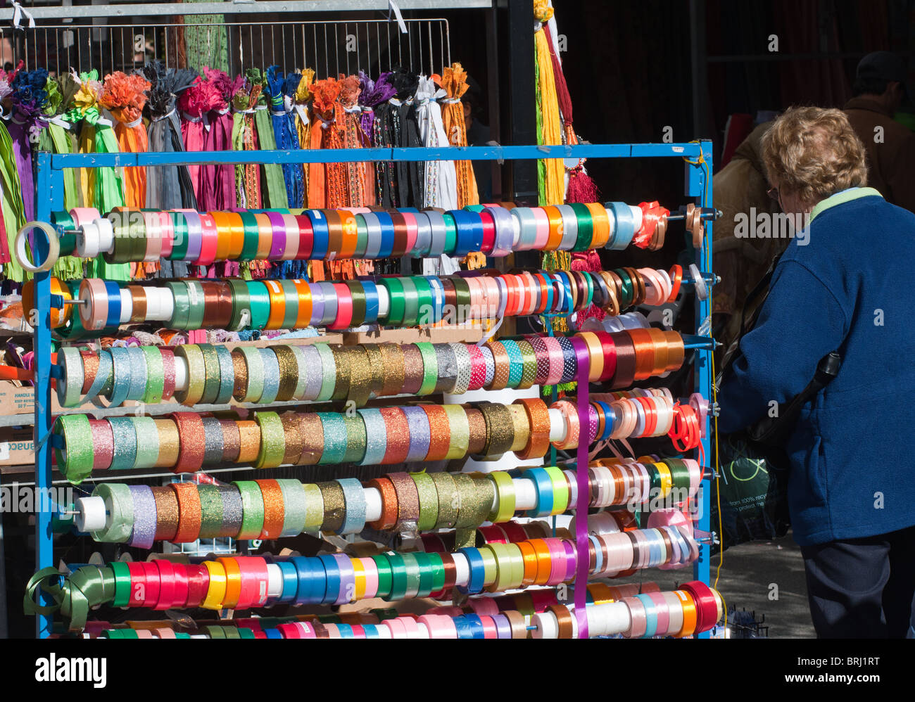 Birmingham's outdoor Bull Ring market Stock Photo - Alamy