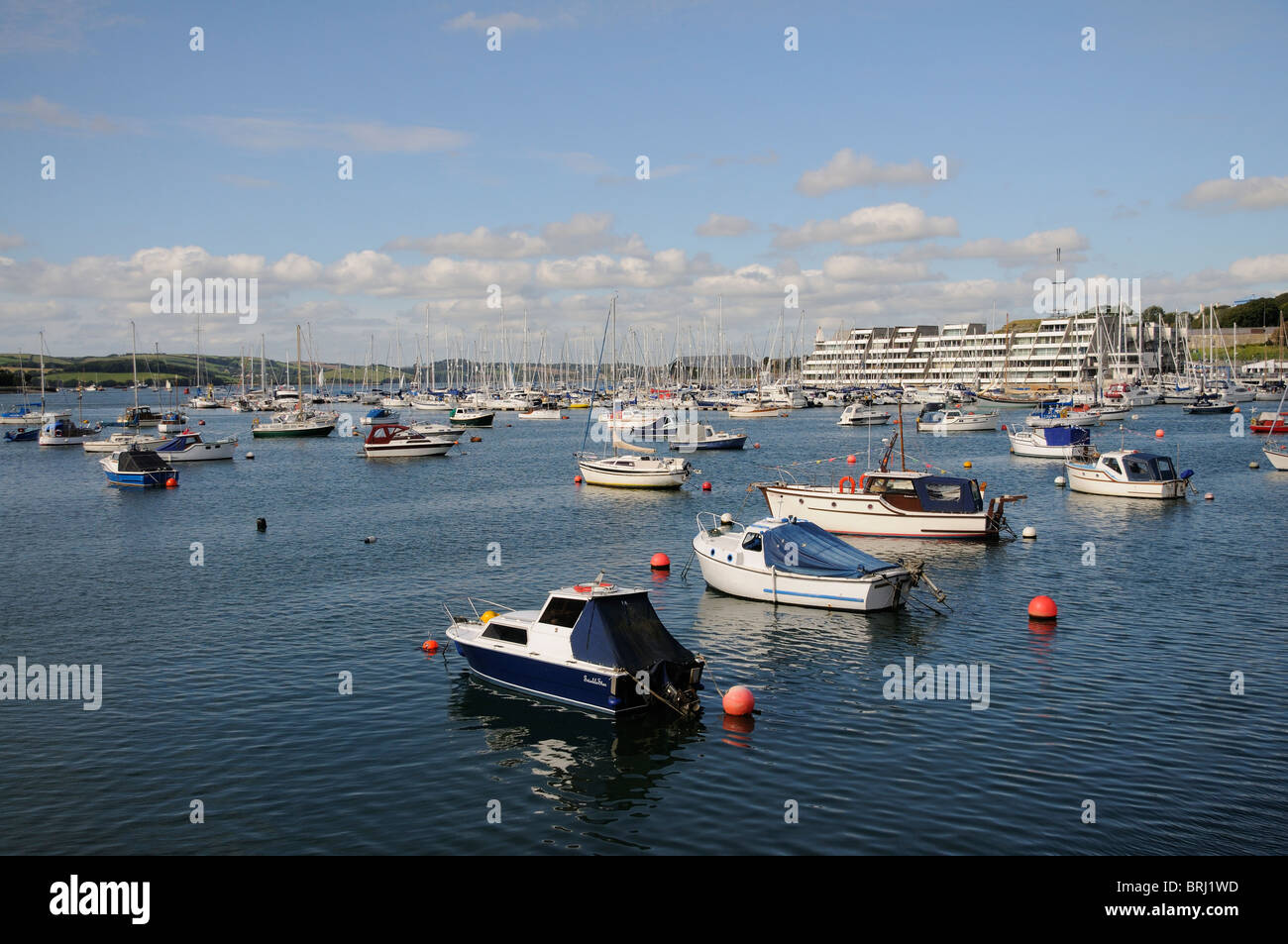 River Tamar Devon England and the Mayflower Marina berthing and boating ...