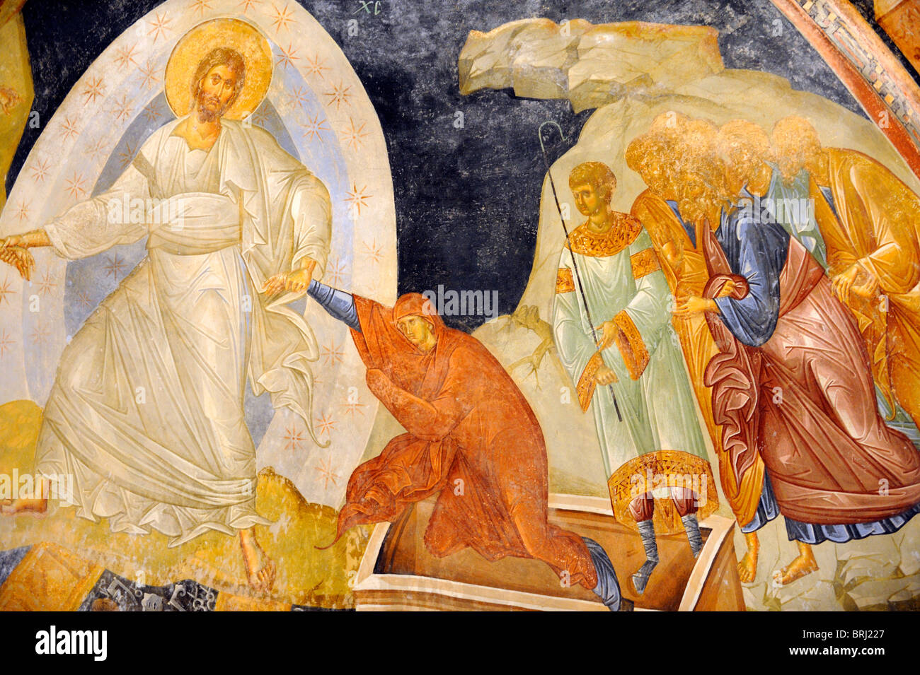 Detail of the Anastasis or Resurrection in the Chora Church or Kariye ...