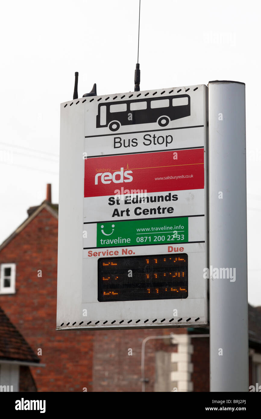 Electronic bus stop sign hi-res stock photography and images - Alamy