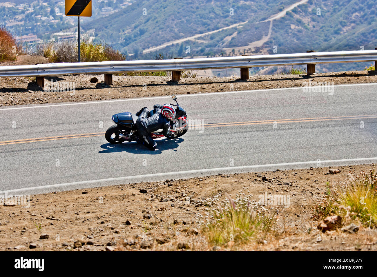 Famous Mullholland Dr. in Malibu, CA is raced by motorcycle riders ...
