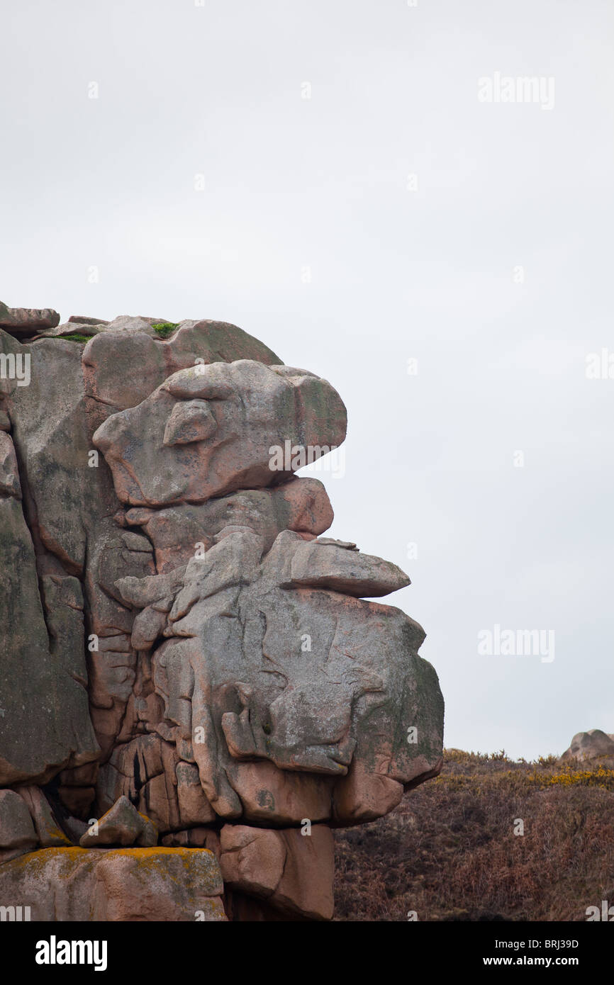 Rocks that look like a face! Stock Photo - Alamy