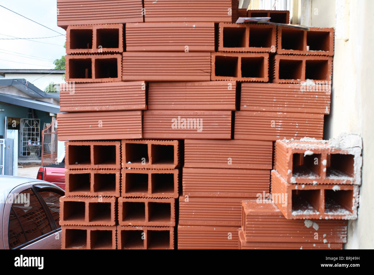 Black red bricks hi-res stock photography and images - Alamy