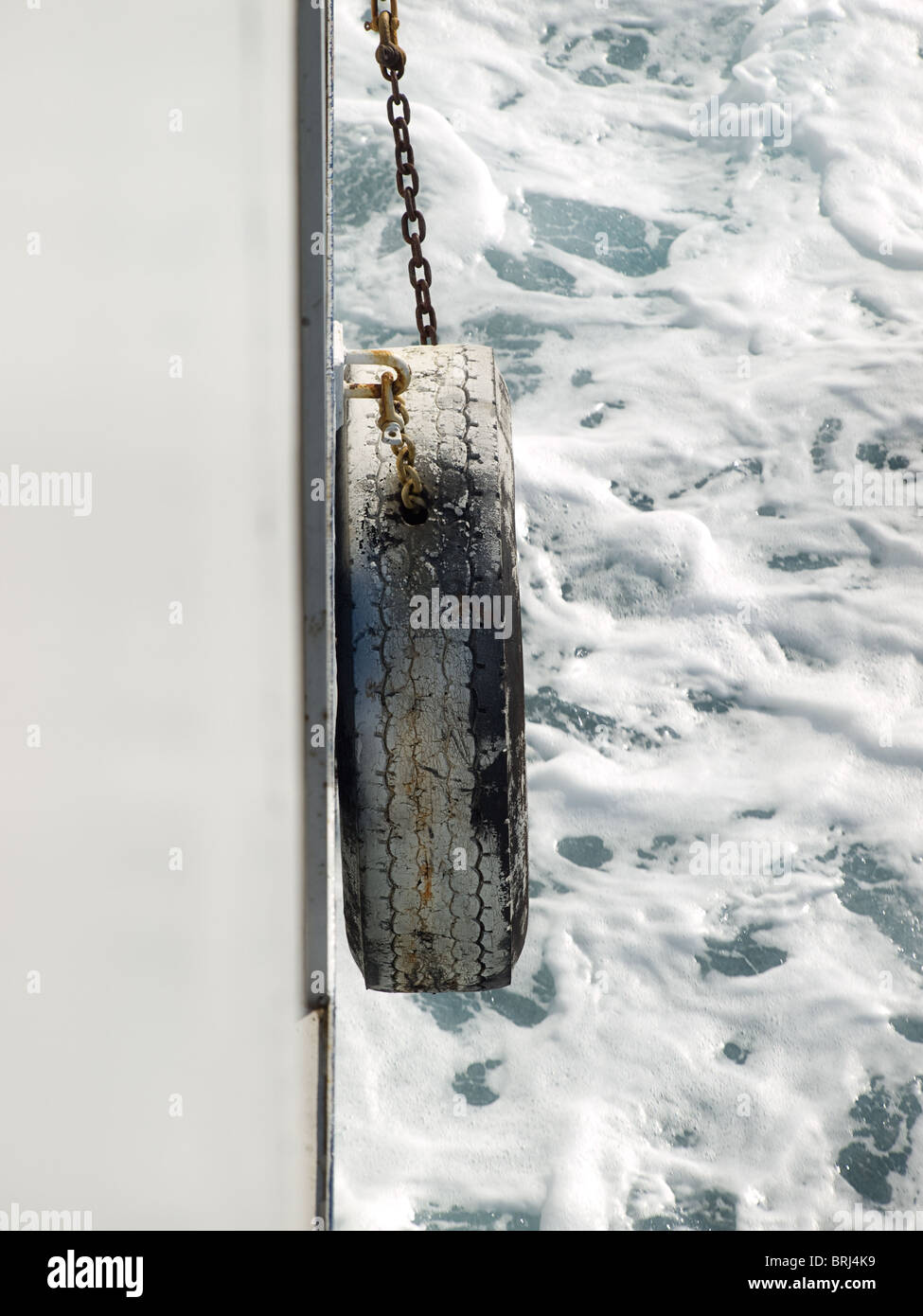 View of the ship's fender during navigation Stock Photo - Alamy