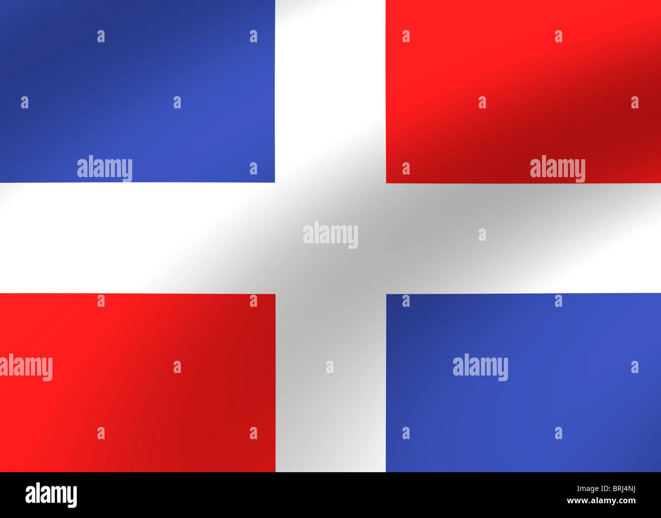 Dominican Republic flag Stock Photo - Alamy