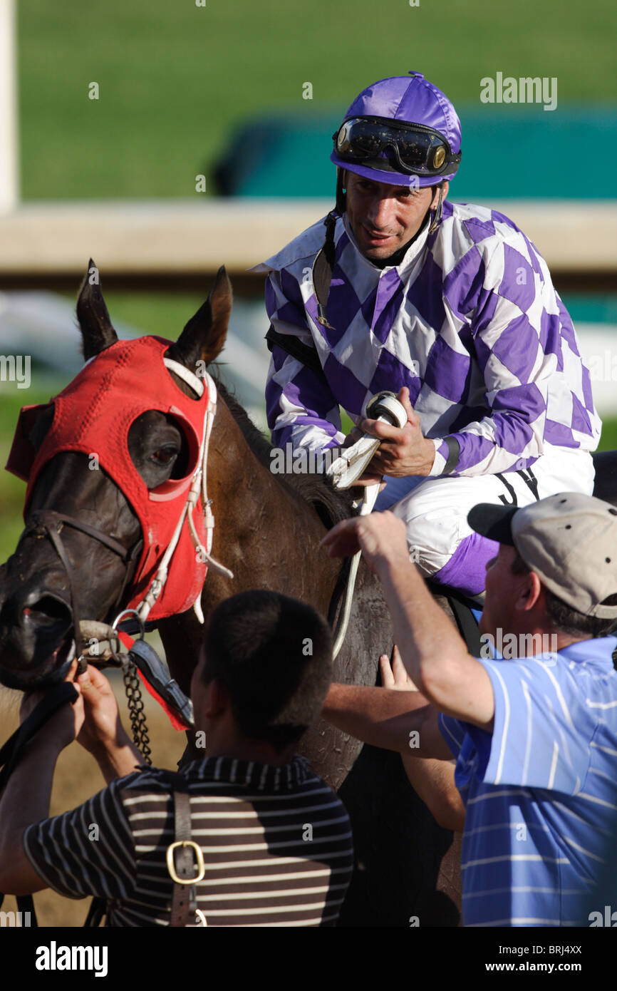 Racing jockey hat hi-res stock photography and images - Alamy