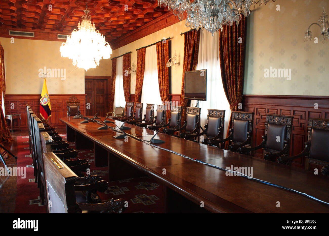 Meeting Hall, Palacio de Gobierno, Quito, Ecuador Stock Photo - Alamy