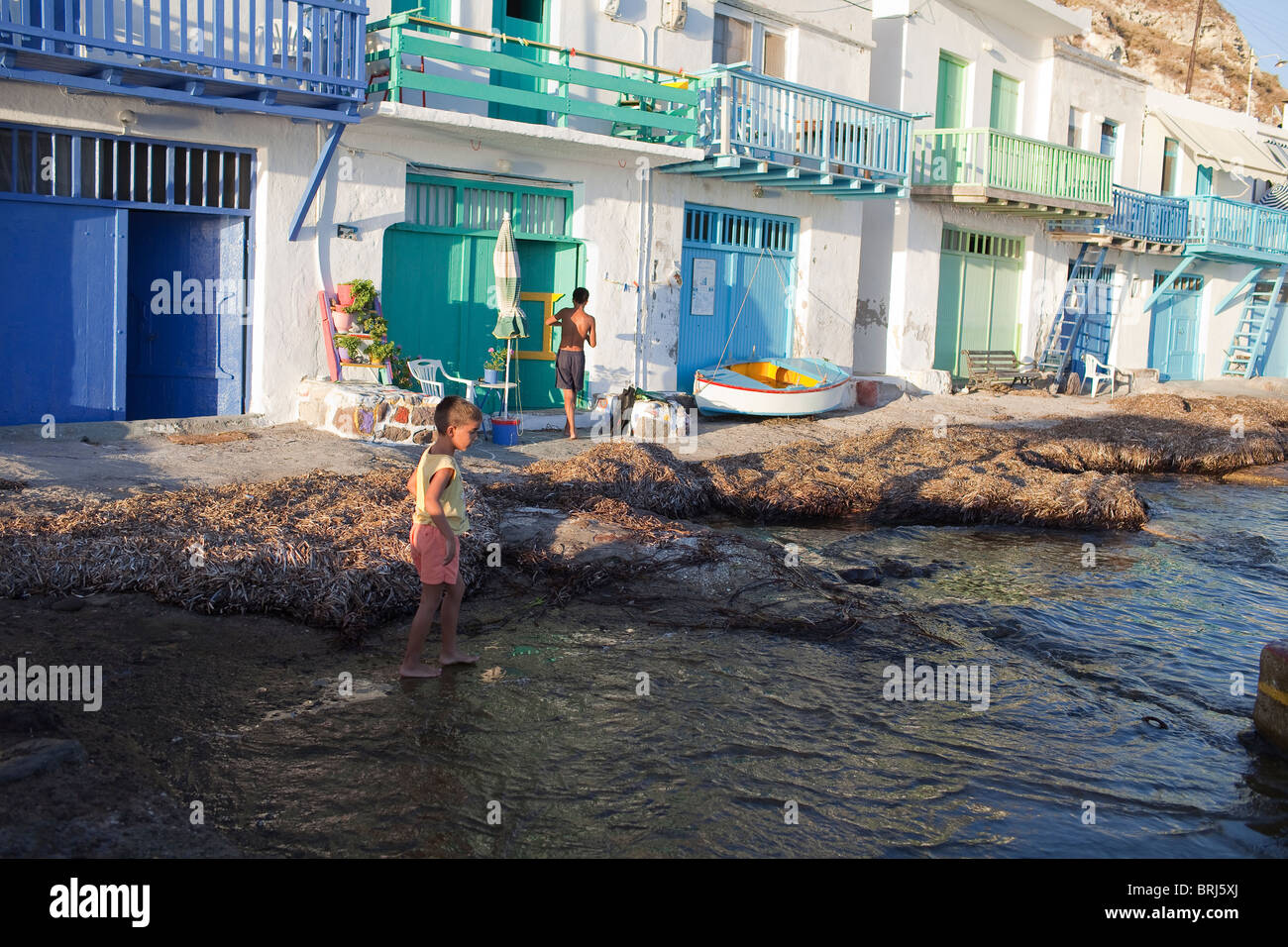 europe greece cyclades milos island klima colors hellenic spirit greek ...