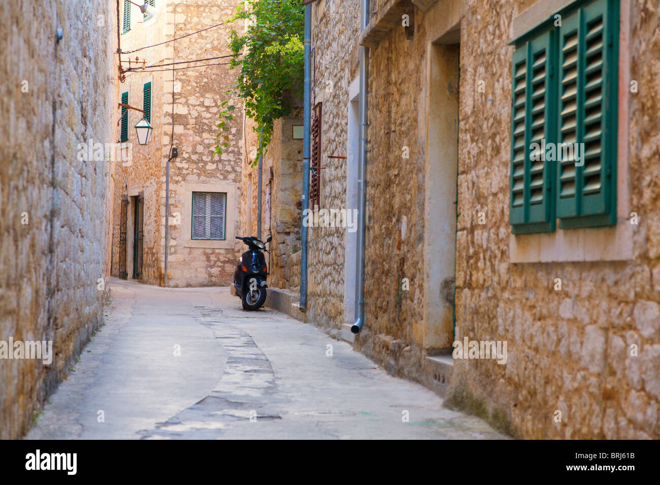 Street in Hvar, Croatia Stock Photo - Alamy