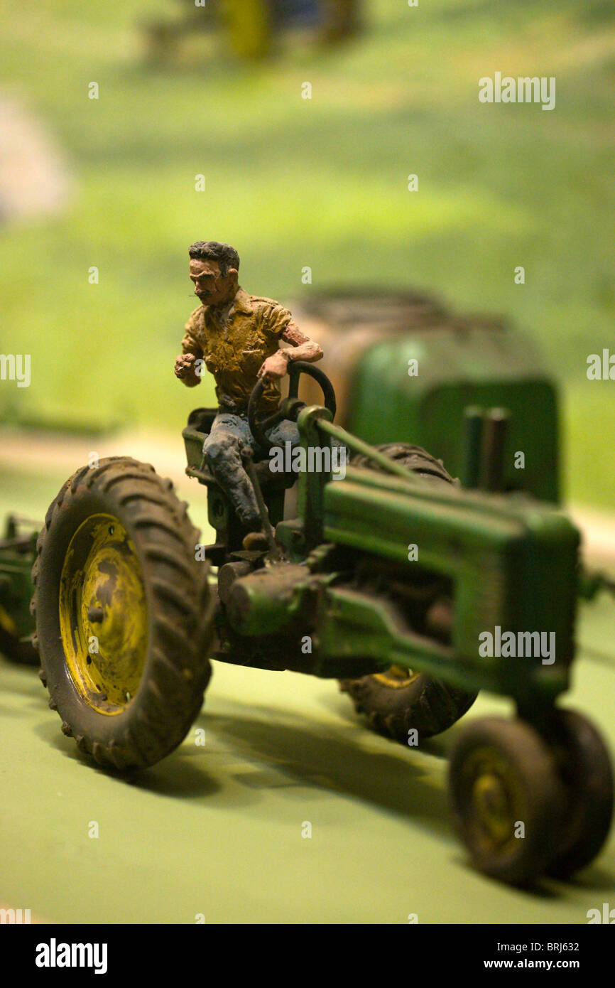 Tractor on a farm Stock Photo - Alamy