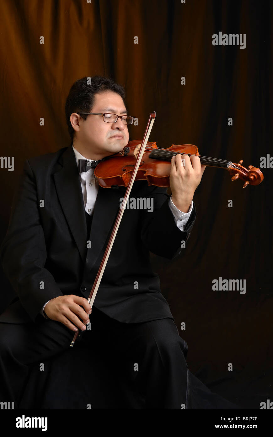 Merida, Yucatan / Mexico - November 20: Man playing the violin Stock ...