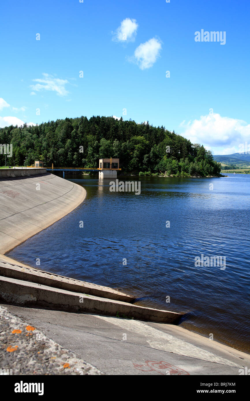 Jezioro Bukowka dam, Bukowka, Kamienna Gora County, lower silesia ...