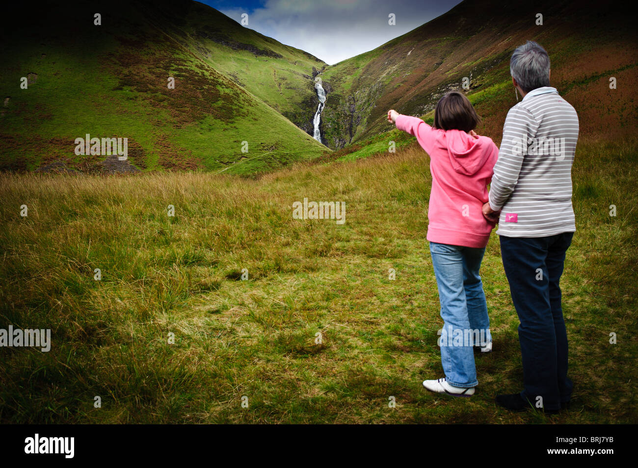 The Grey Mare's Tail waterfall in the Moffat Hills near Moffat ...
