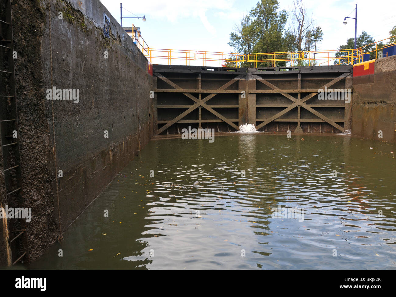 Erie Canal lock Stock Photo - Alamy