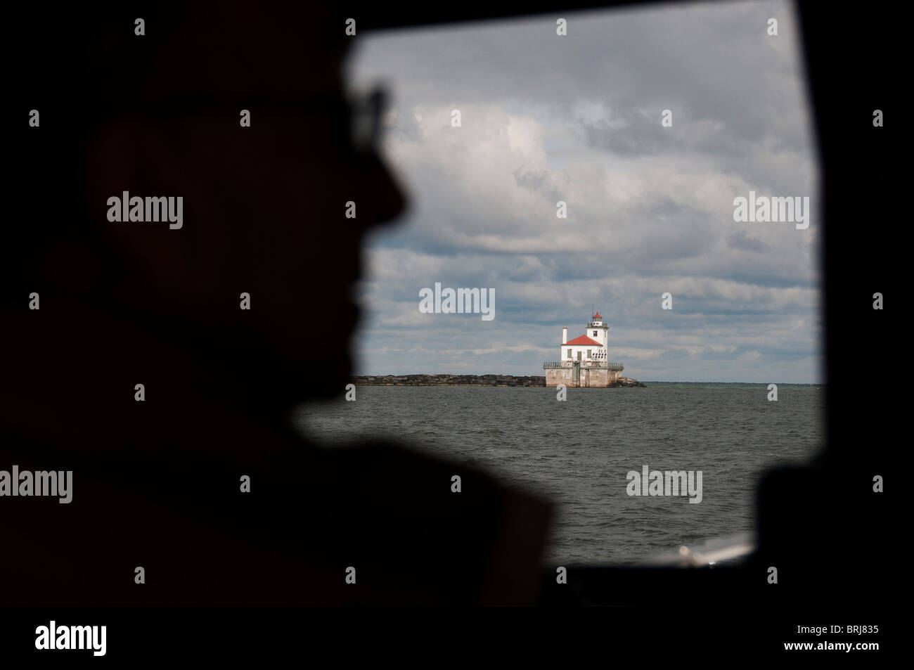 Oswego Harbor West Pierhead Lighthouse Stock Photo - Alamy