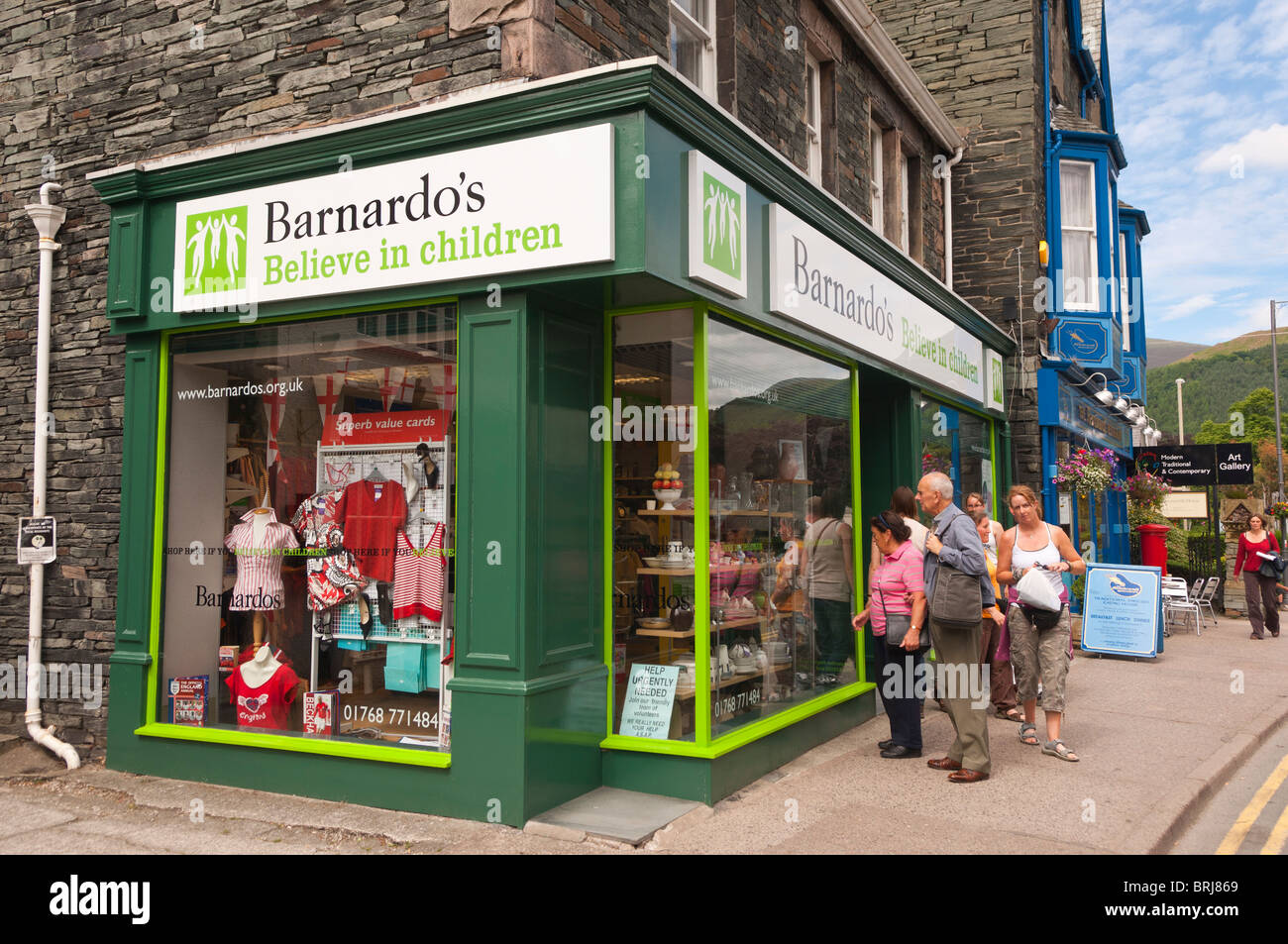 Barnardo's charity shop store at Keswick , Cumbria , England , Great ...