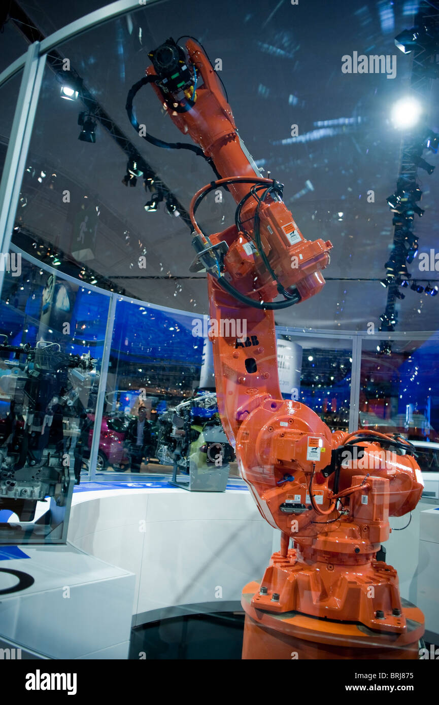 Paris, France, Paris Car Show, Ford Robot, Econetic Technology, (ABB ...