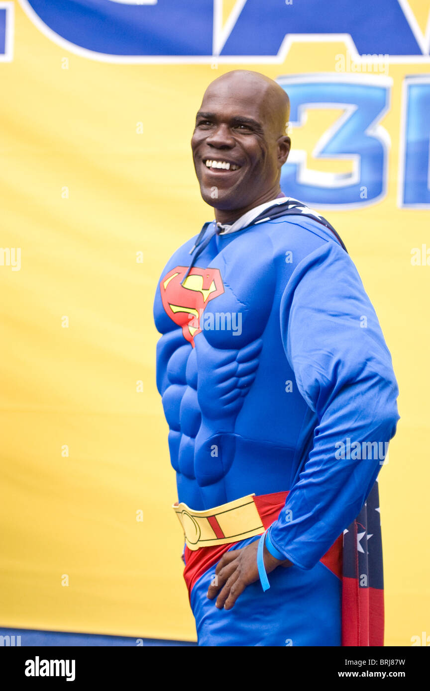 A black "Superman" at theDreamWorks animation event to to beat the ...