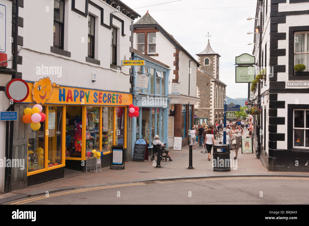 Keswick town centre cumbria hi-res stock photography and images - Alamy