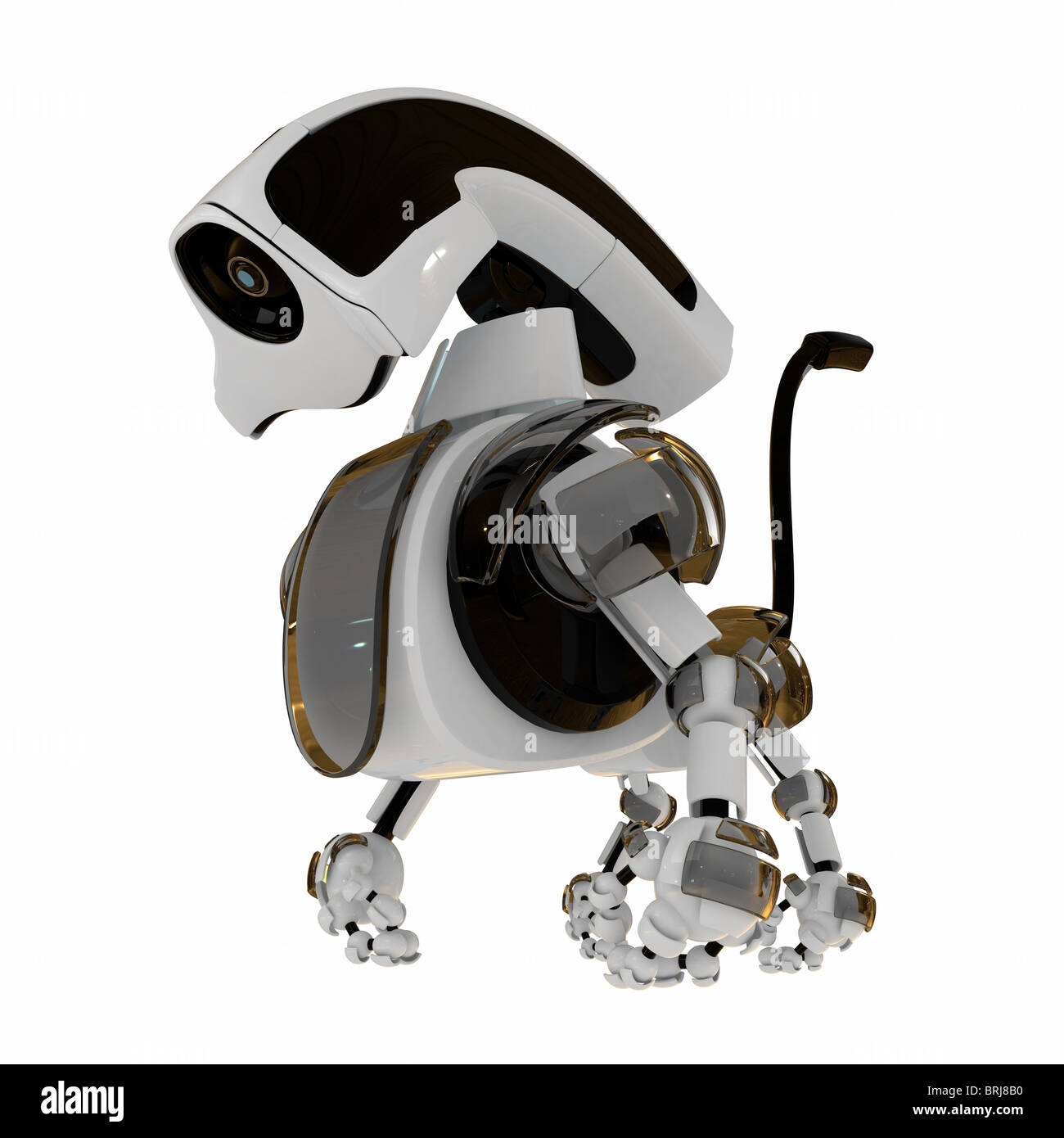3d futuristic friend - robot pet - dog Stock Photo - Alamy