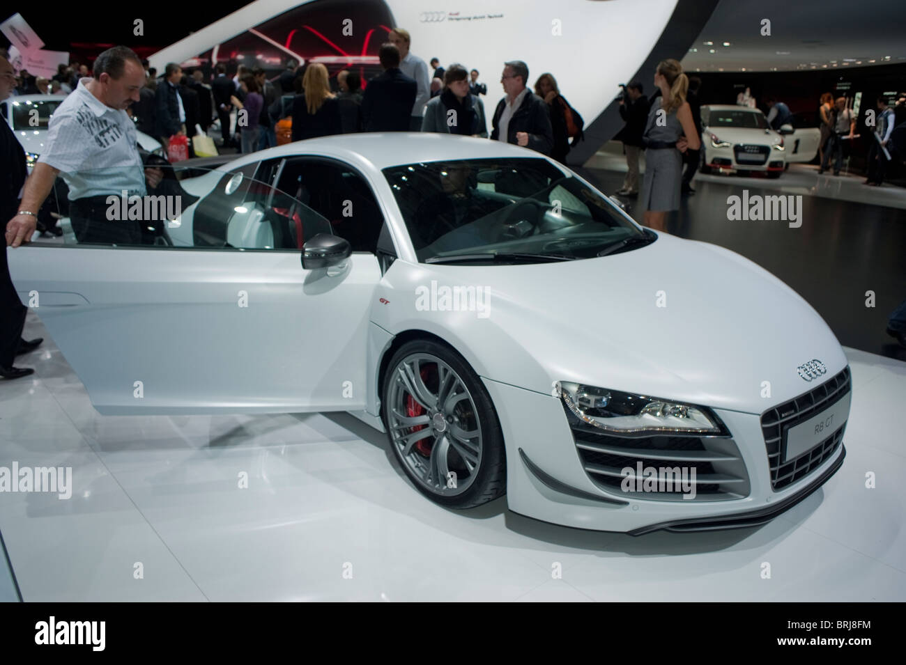 Paris, France, Paris Car Show, Audi, RB 4.2 Quattro, Side, People ...