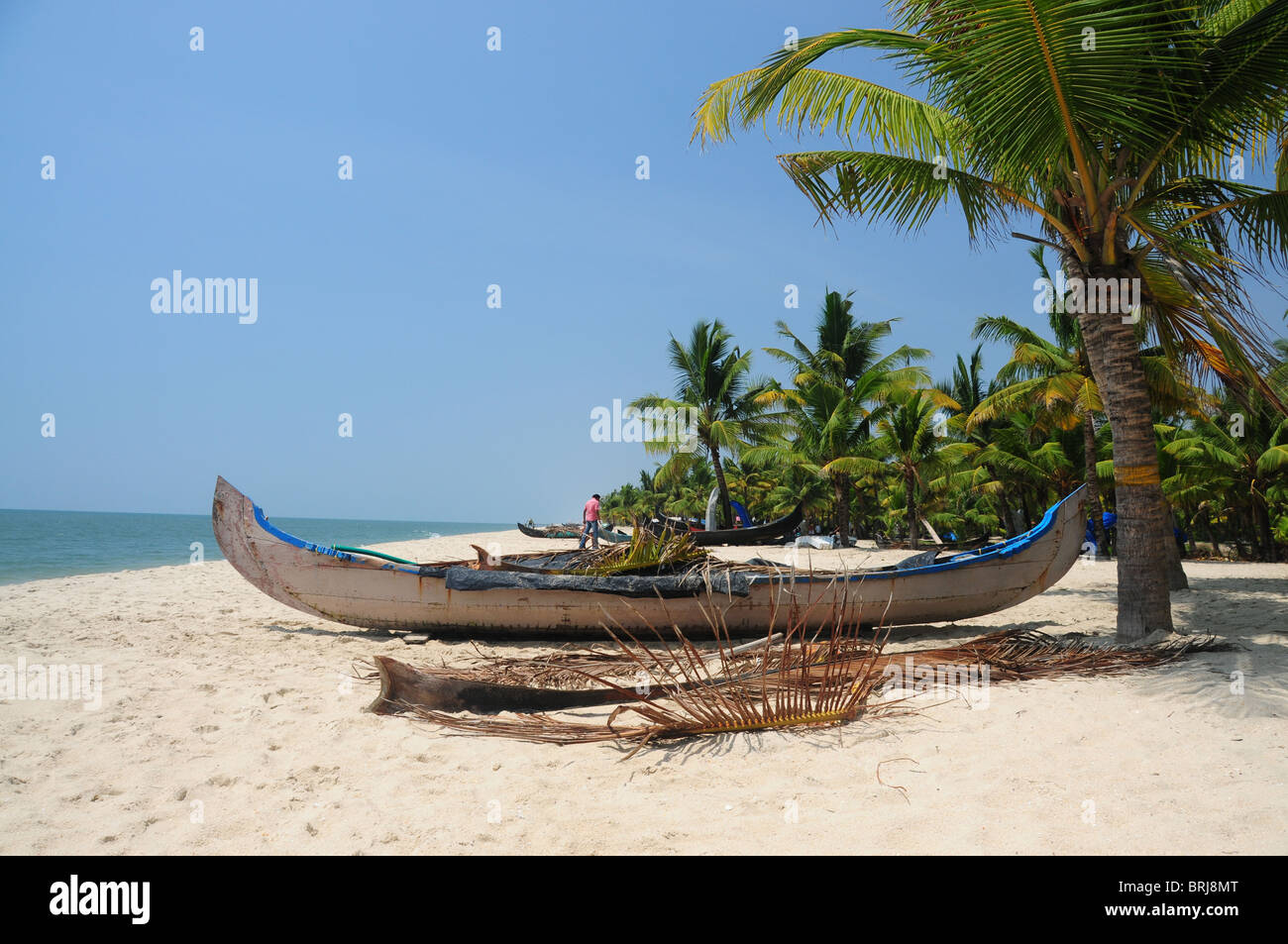 South Indian Beaches and Backwaters in Kerala State Stock Photo - Alamy