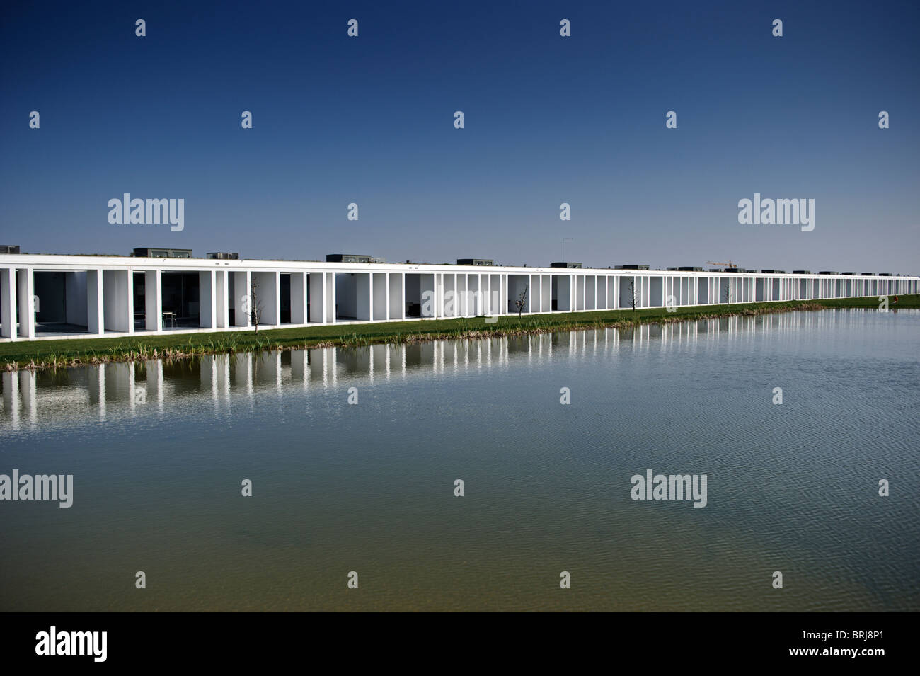 Row of modern architecture apartments Stock Photo - Alamy