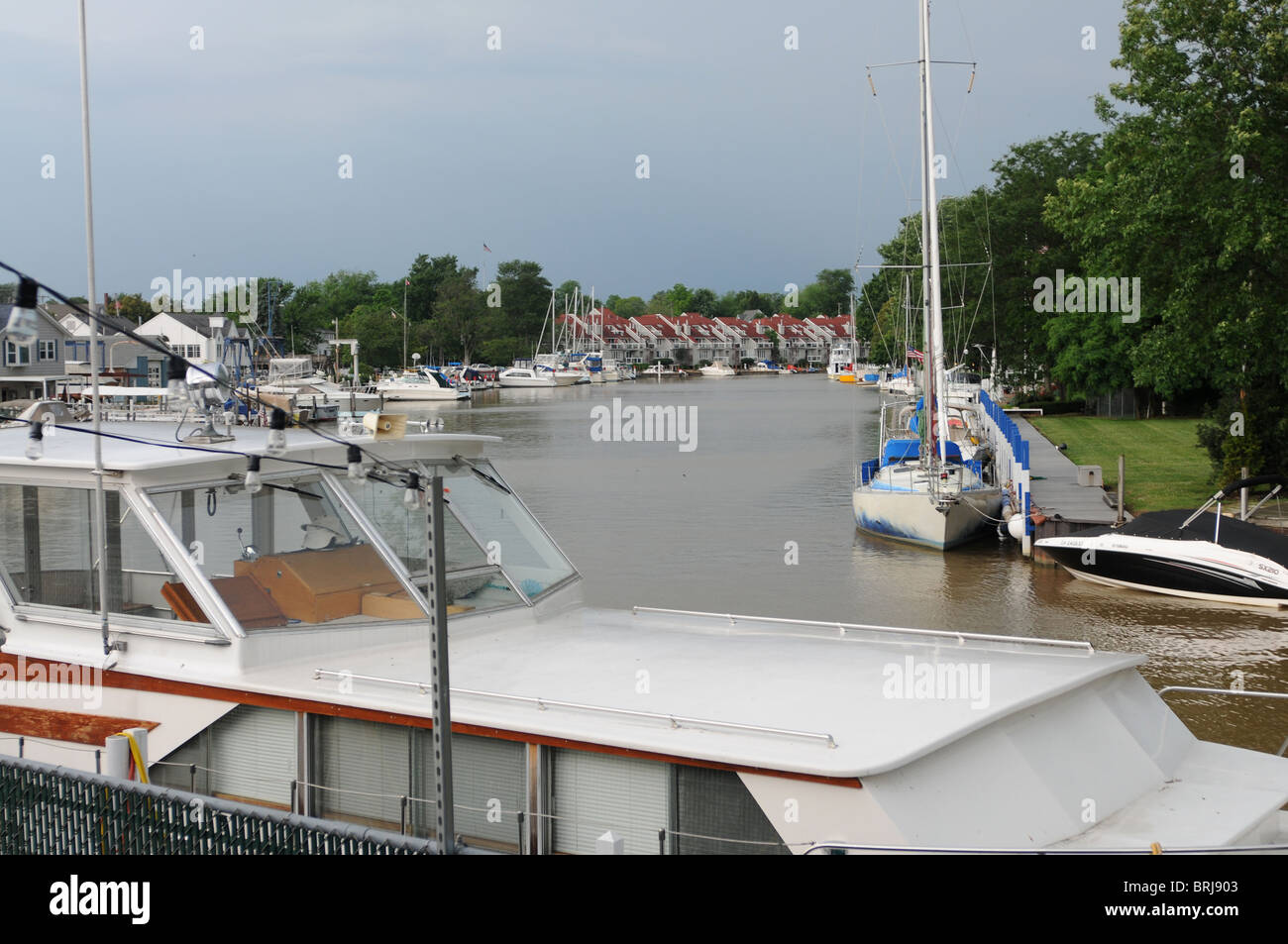 Vermilion, Ohio, USA, on the Vermilion River at Lake Erie on the Great ...