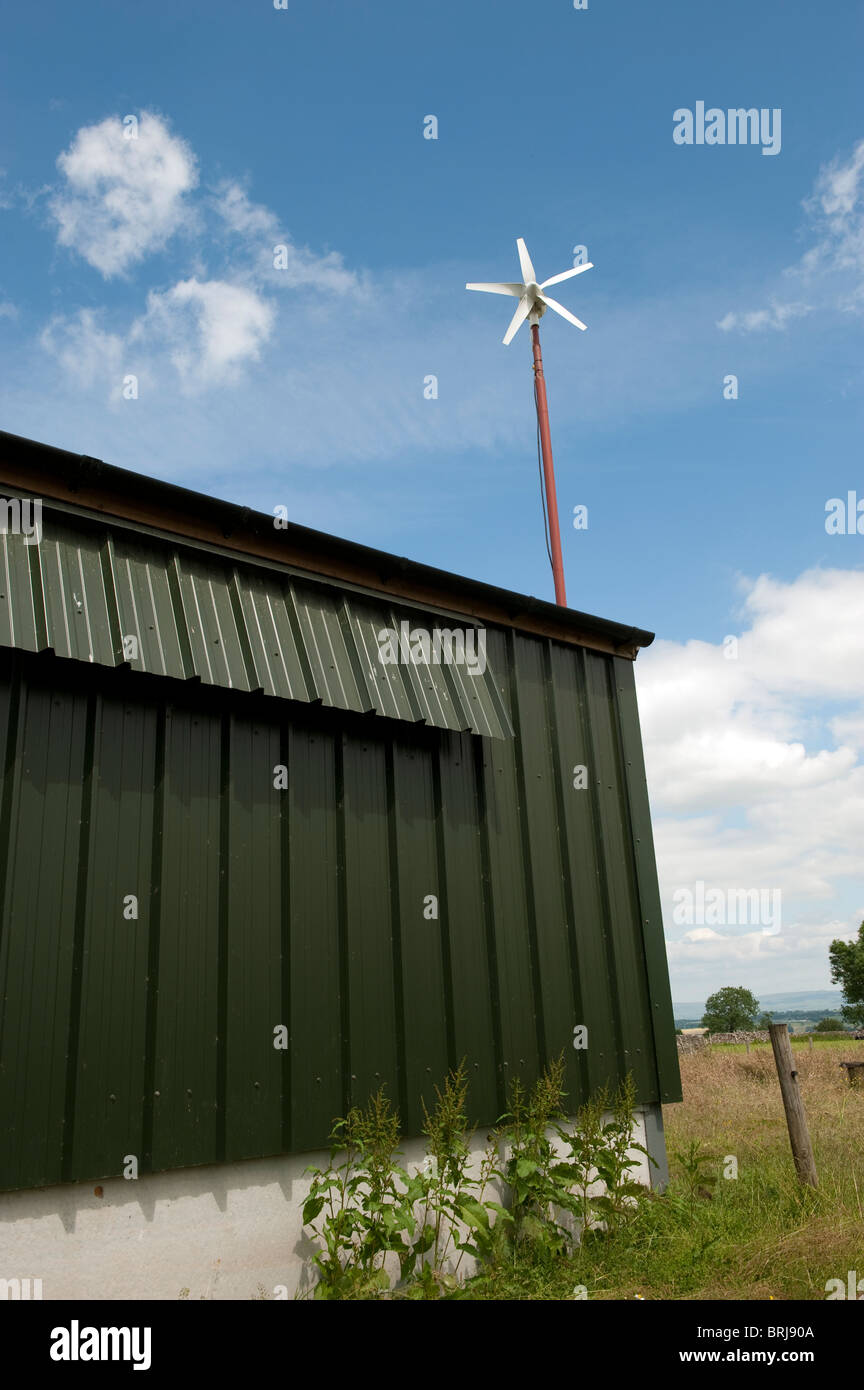 Free Range hen unit powered by wind turbine Stock Photo - Alamy