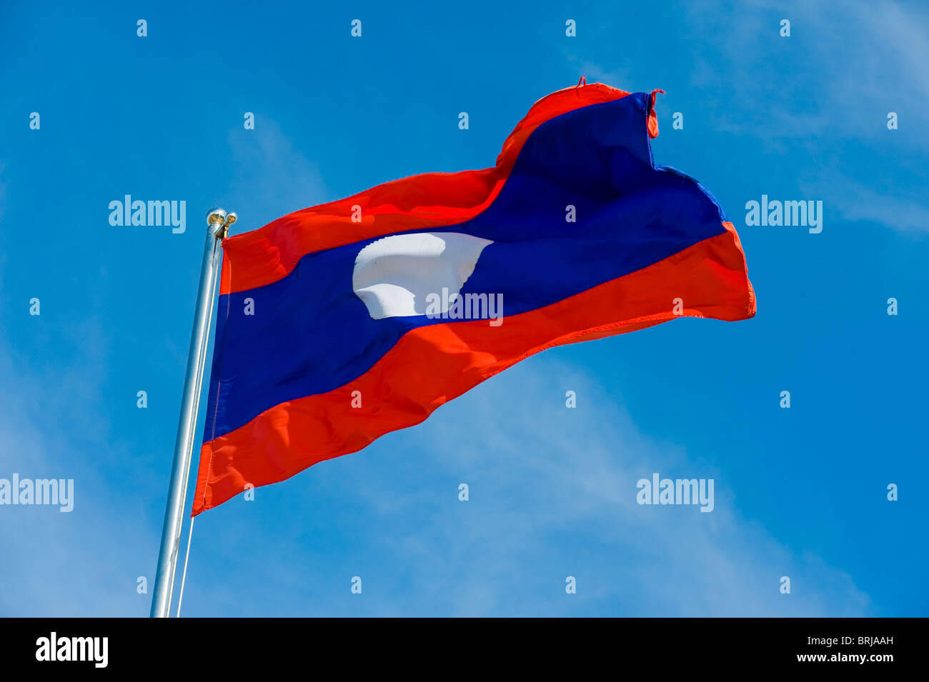 Laotian flag hi-res stock photography and images - Alamy