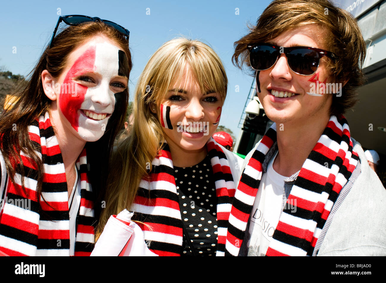 Australian rules football crowd kilda hi-res stock photography and ...