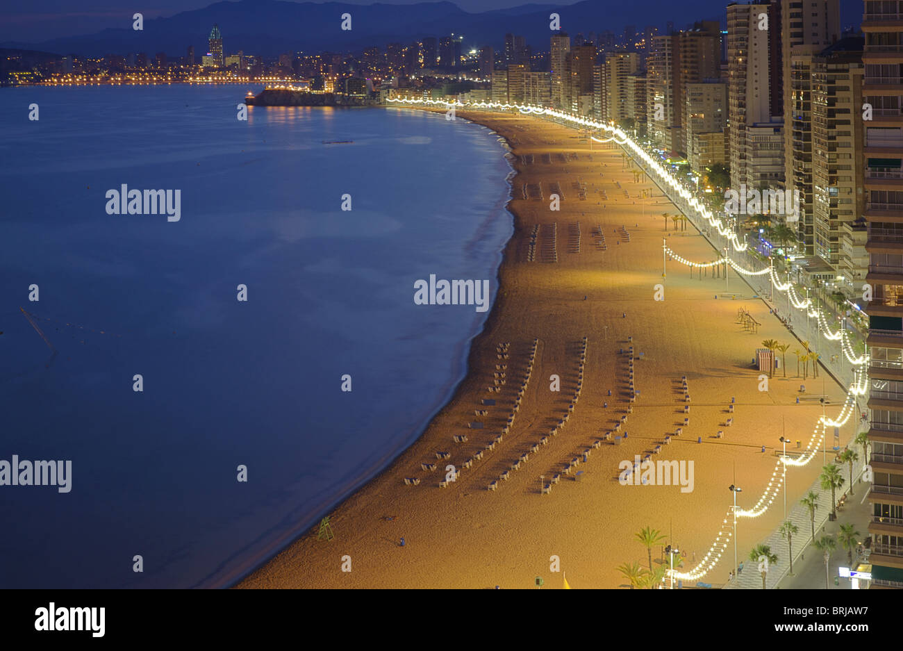 Benidorm night hi-res stock photography and images - Alamy