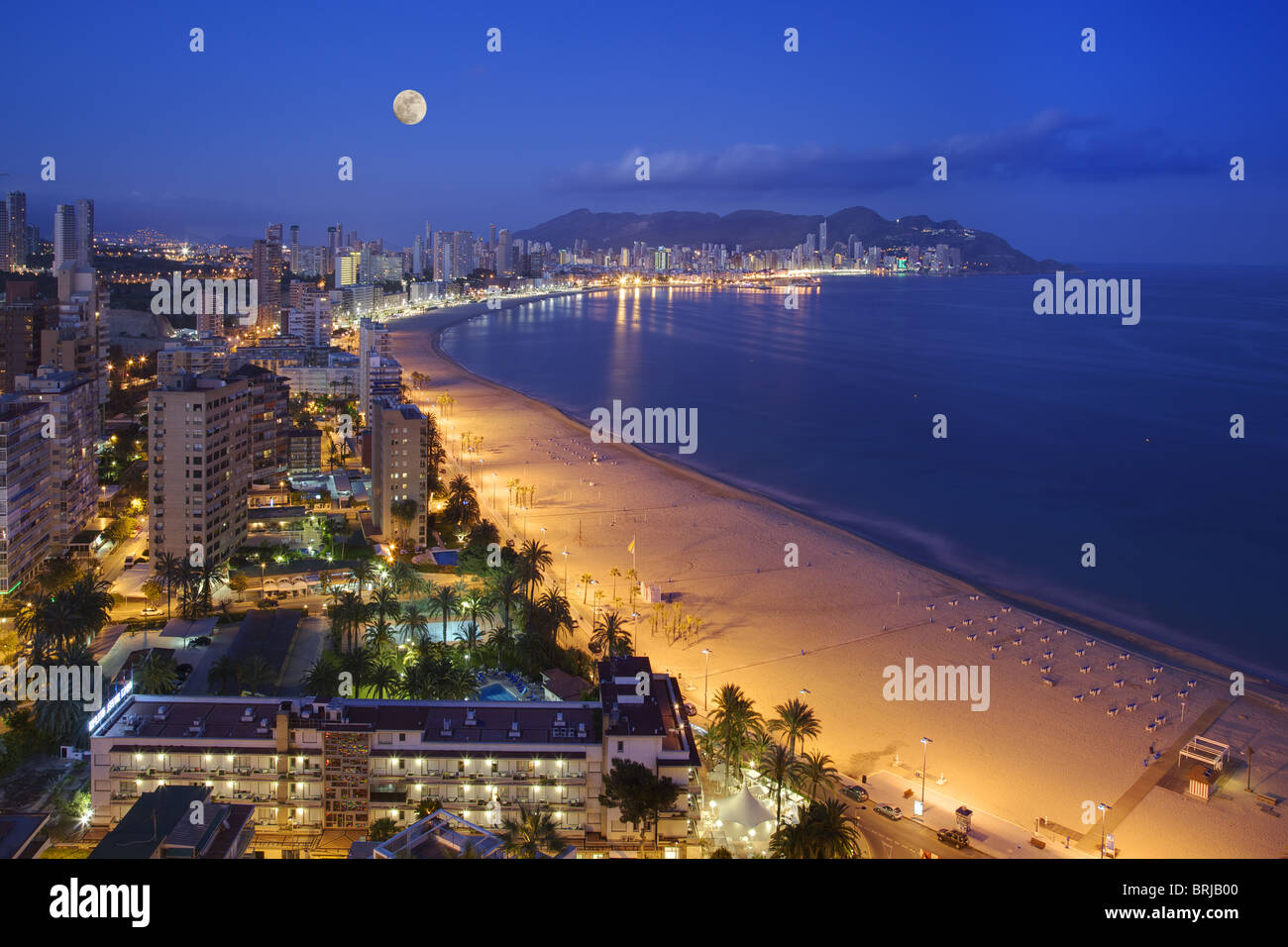 Benidorm night hi-res stock photography and images - Alamy