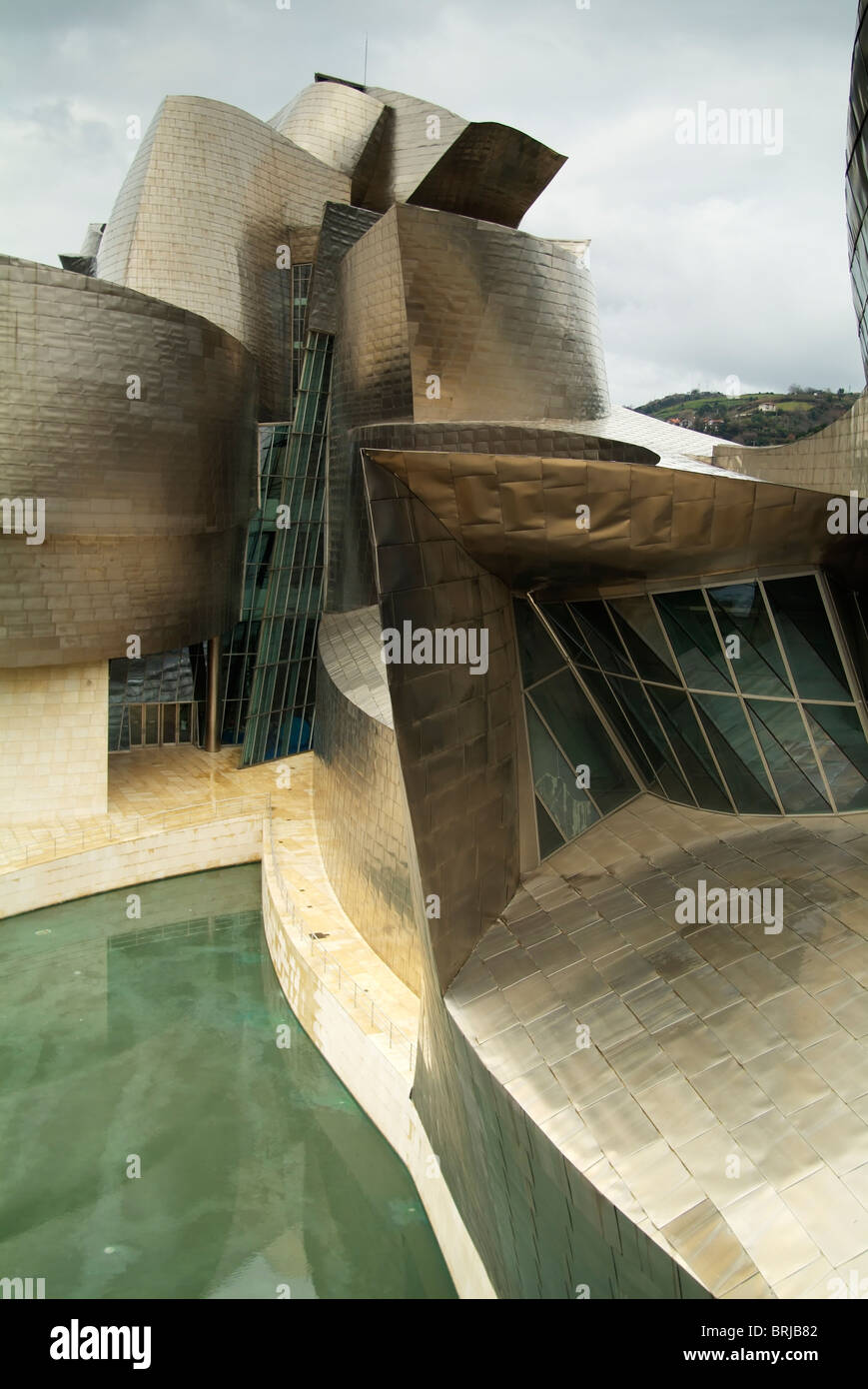 Detail of the architecture of Guggenheim museum Stock Photo - Alamy