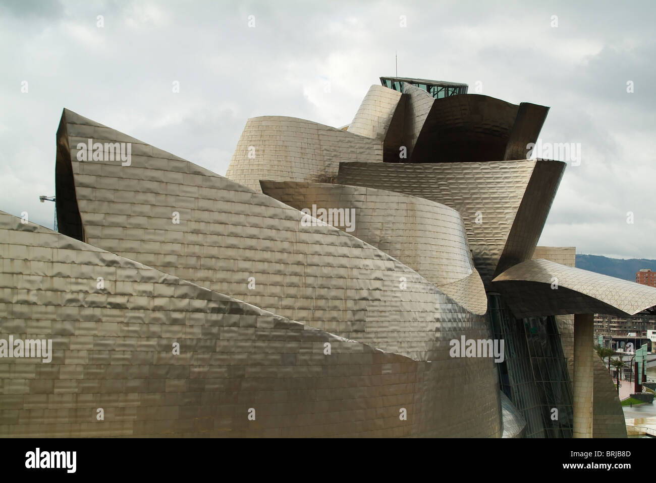 Detail of the architecture of Guggenheim museum Stock Photo - Alamy