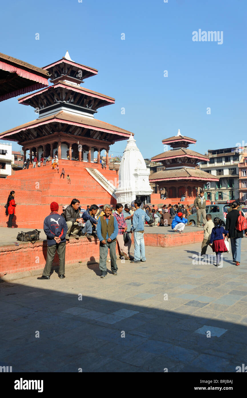 Manju Deval Temple, Durbar Square, Kathmandu Stock Photo - Alamy
