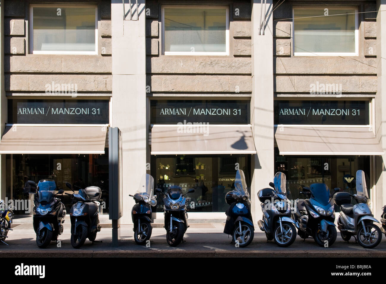 Armani shop in Corso Manzoni, Milan, Italy Stock Photo - Alamy