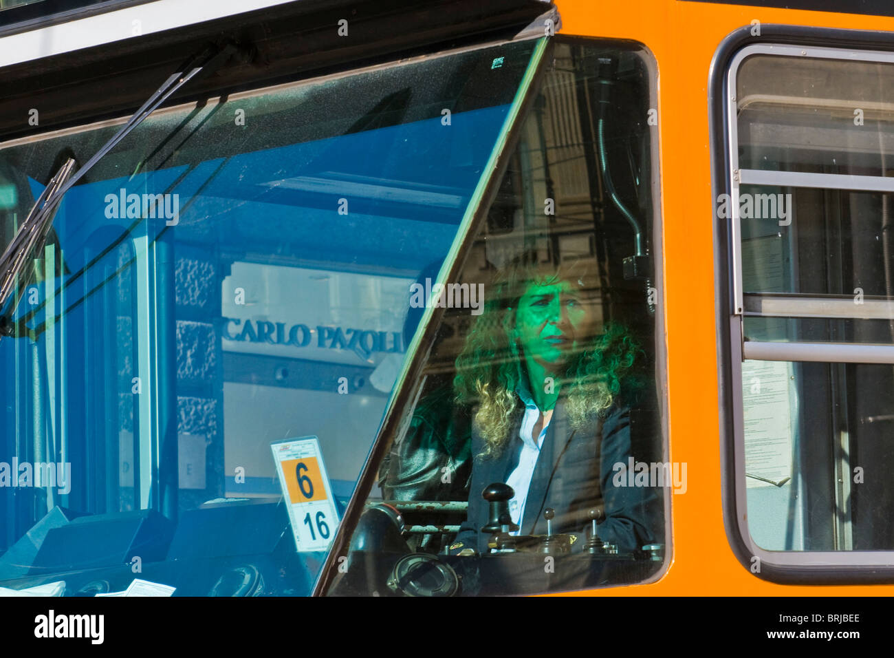 Woman tram driver hi-res stock photography and images - Alamy
