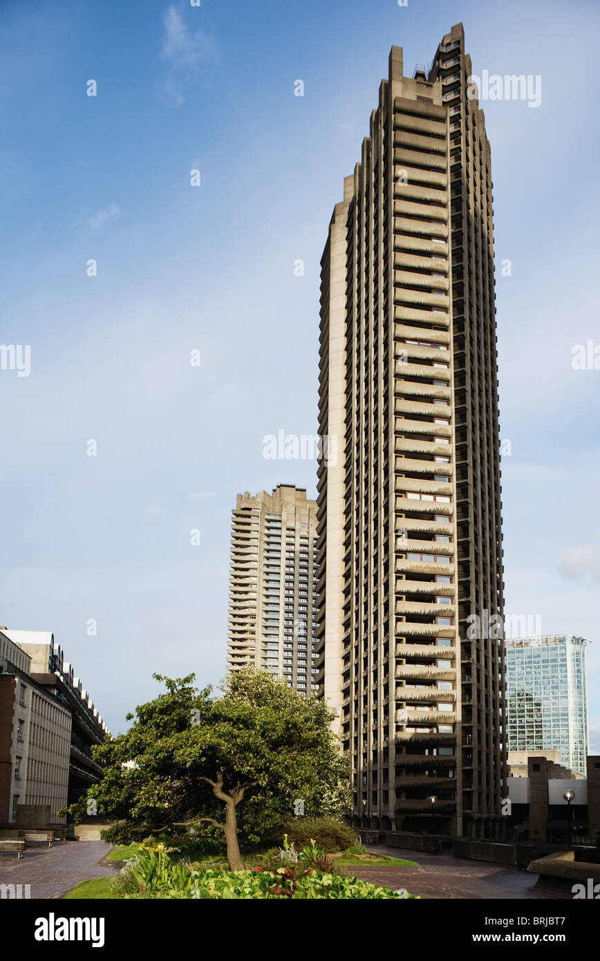 1960's residential tower block in the Barbican Estate London UK Stock ...
