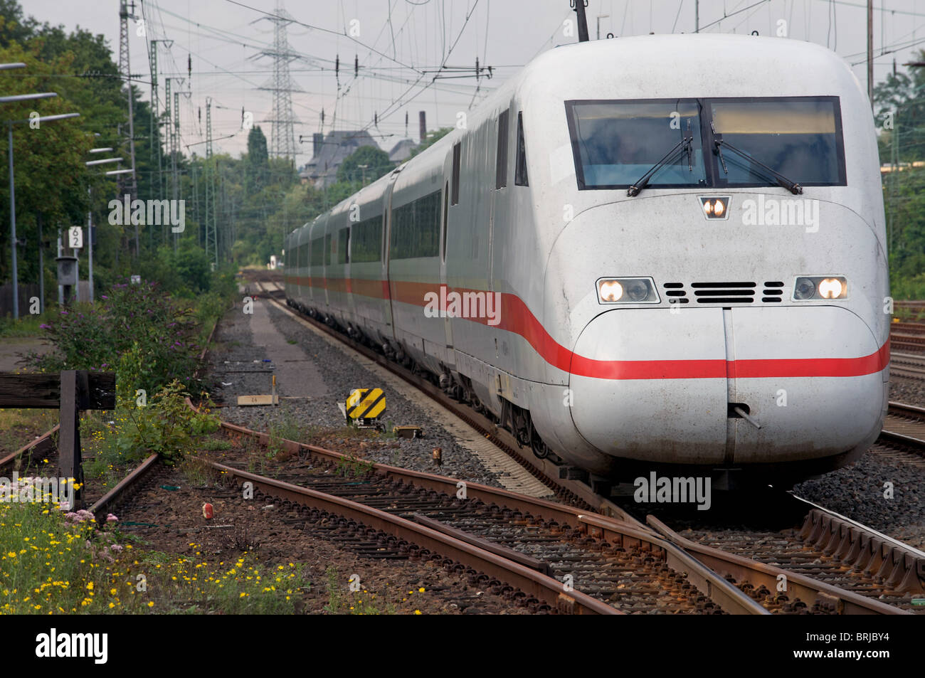 German Railways high-speed express passenger train (ICE) Solingen ...