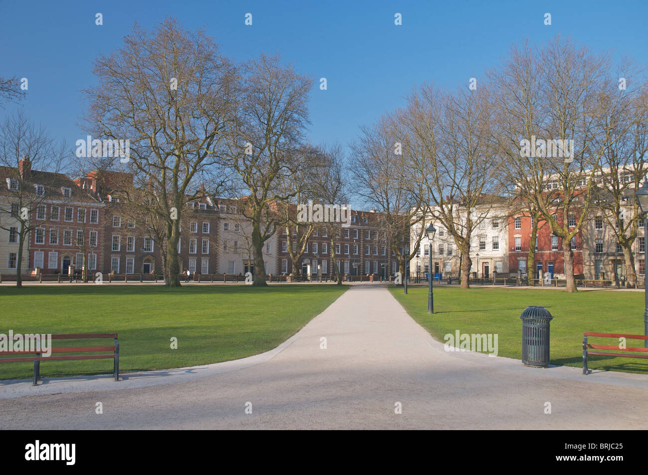 Queen Square Bristol England Fine Classical Queen Anne