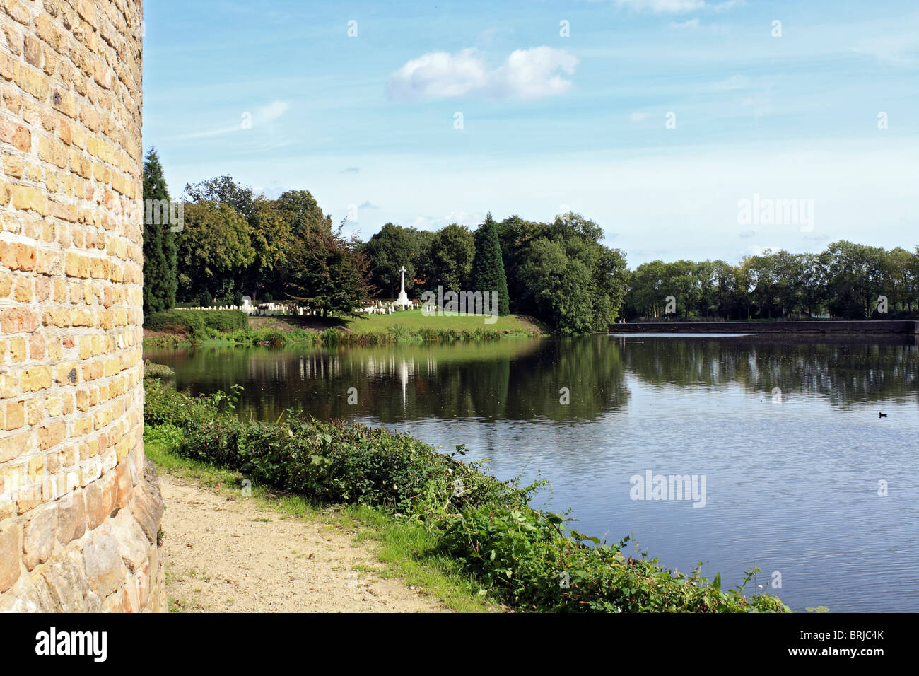 The Ramparts and Moat Fortifications around the town of Ypres (Ieper ...