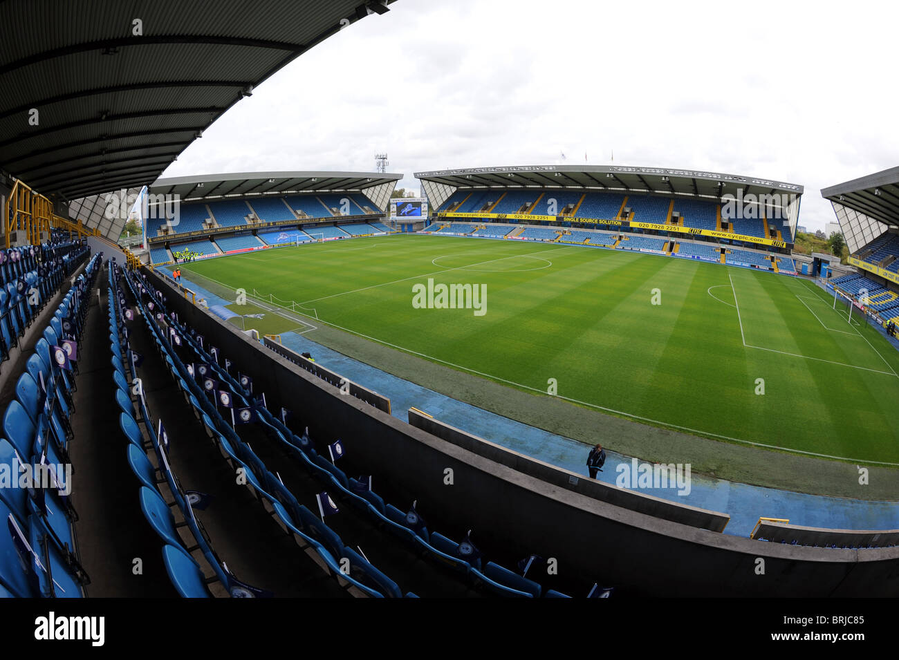 View inside the Den Stadium (formerly known as the New Den), London ...