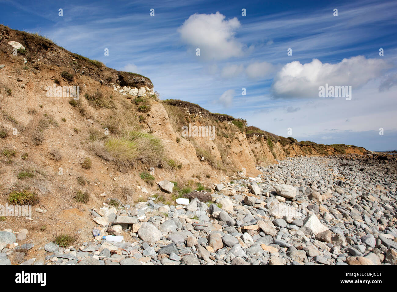Periglacial Head at Lowland Point; near Coverack; Cornwall Stock Photo ...