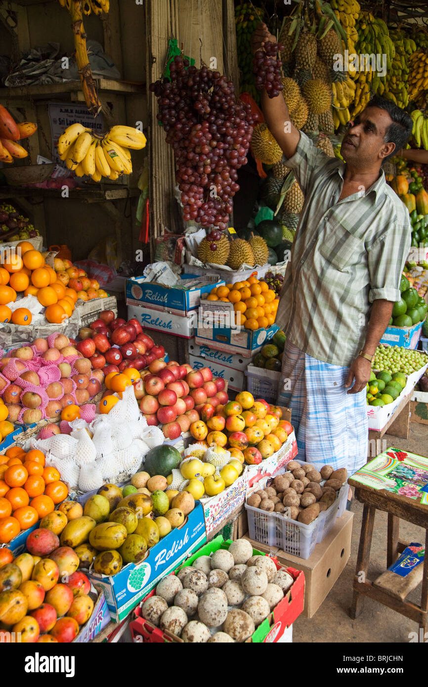 Kandy Market has a number of shops selling tropical fruit, sarongs ...