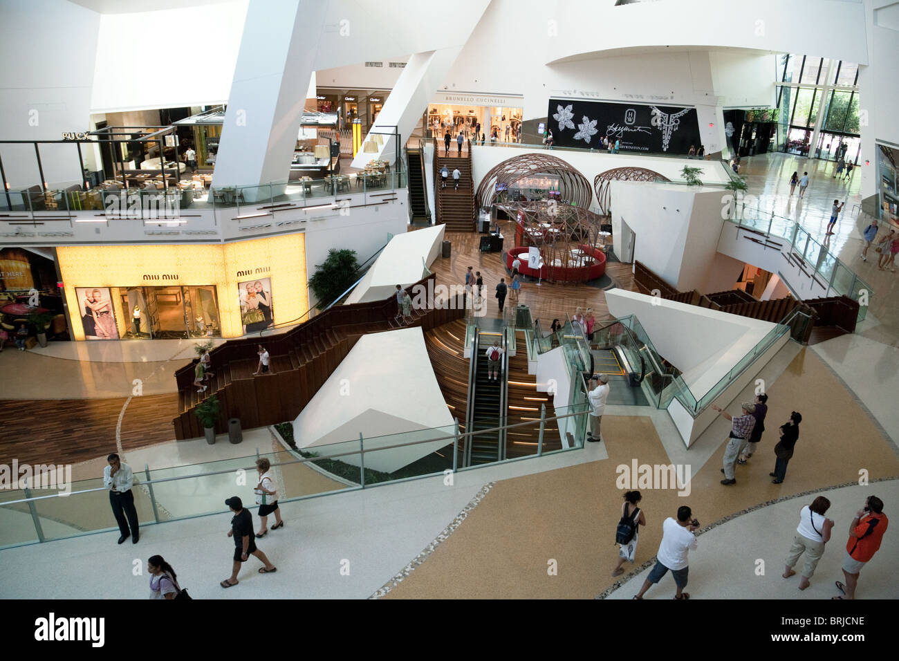 Crystals shopping mall in the citicenter complex, Las Vegas USA Stock ...