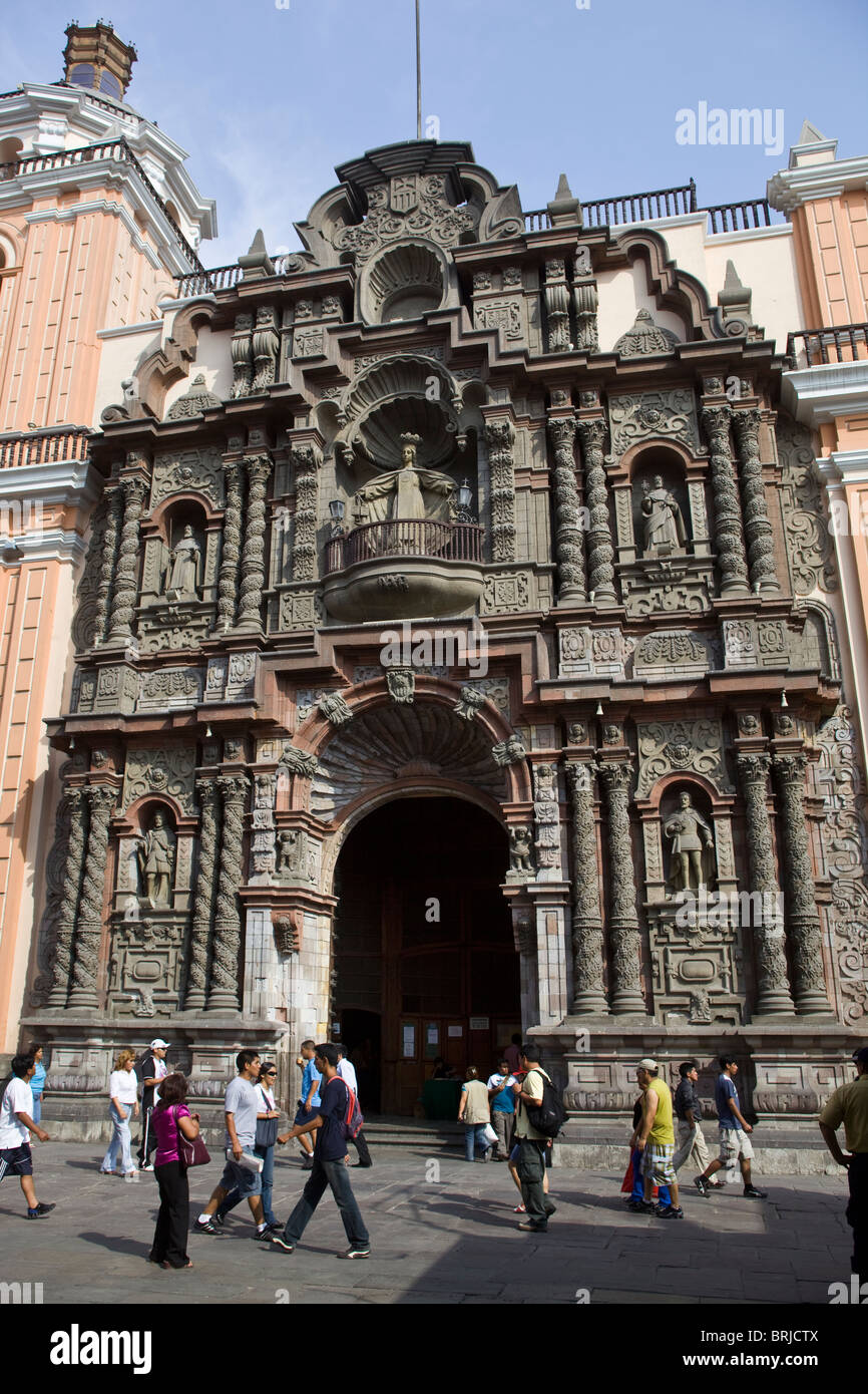 Church or Iglesia de La Merced Lima Peru Stock Photo - Alamy