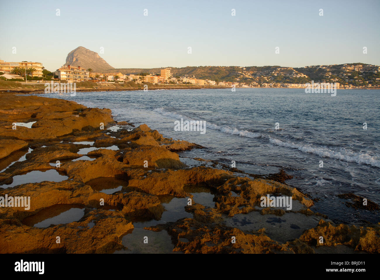 rock pools and Montgo mountain, Javea / Xabia, Provincia de Alicante ...